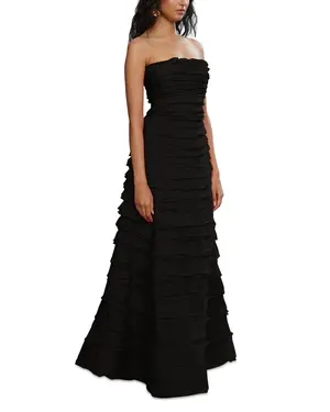 AMUR Tiered Gown - Black