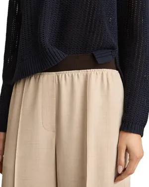 REISS Wilde Wide Leg Trousers