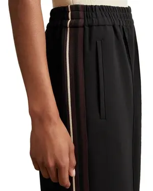 REISS Side Stripe Wide Leg Trousers