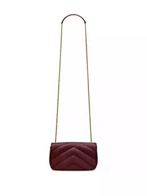 Saint Laurent Mini Loulou Shoulder Bag - Red