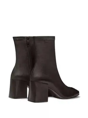 COURREGES 70mm Re-edition Chunky-heel Ankle Boots - Black