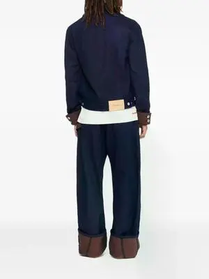 JW Anderson Denim Trucker Jacket With Logo Patch
