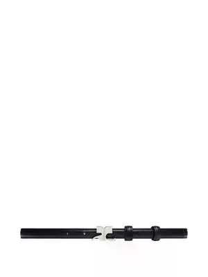 COURREGES Leather Buckle Belt - Black