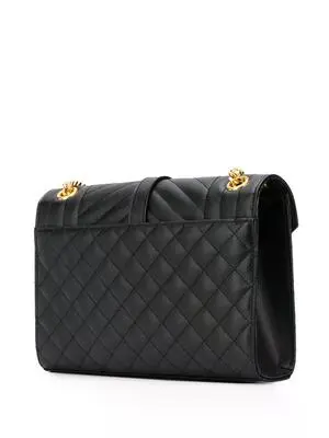 Saint Laurent Cassandra Quilted Shoulder Bag - Black