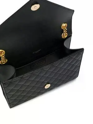 Saint Laurent Cassandra Quilted Shoulder Bag - Black
