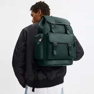 COACH® Sprint Backpack - Pebbled Leather/gunmetal/dark Teal