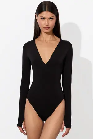 Alice + Olivia V Neck Bodysuits