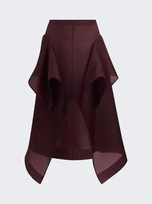 Khaite Nina Almadine Silk Skirt - Grey