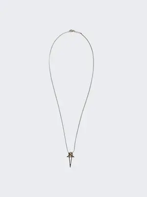 Rick Owens Pentagram Charm Necklace - Gold