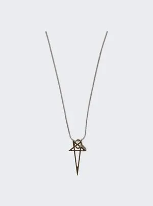 Rick Owens Pentagram Charm Necklace