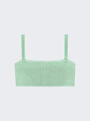 Calle Del Mar Knit Bandeau Top - Green
