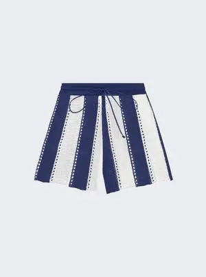 Calle Del Mar Cabana Stripe Short - Navy