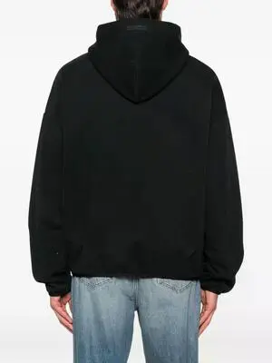 Fear Of God Logo-plaque Hoodie - Black