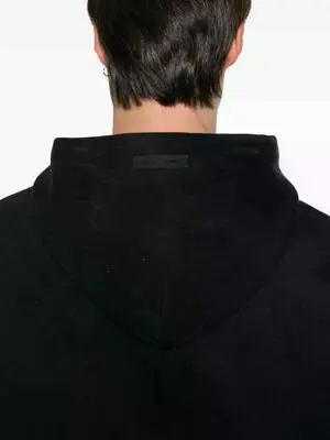 Fear Of God Logo-plaque Hoodie - Black