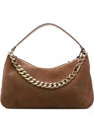 TWINSET Liliane Chain-embellished Shoulder Bag - Brown