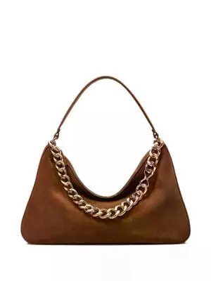 TWINSET Liliane Chain-embellished Shoulder Bag - Brown