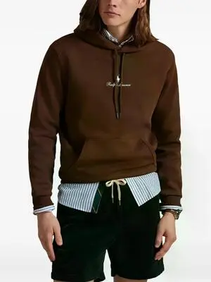 Polo Ralph Lauren Logo-embroidered Hoodie - Brown