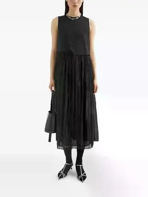 JIL SANDER Pleated Sleeveless Dress