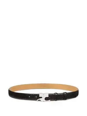 COURREGES Viper Leather Belt - Black