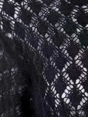 Blumarine Open-knit Geometric Pattern Sweater