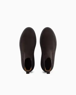 Giorgio Armani Suede Ankle Boots
