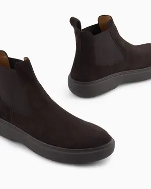 Giorgio Armani Suede Ankle Boots