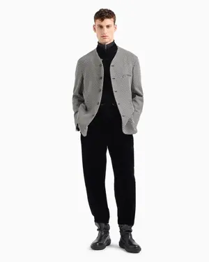 Giorgio Armani Virgin Wool Mock Neck Jumper