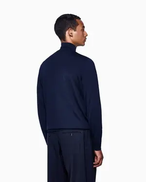 Giorgio Armani Virgin Wool Mock Neck Jumper