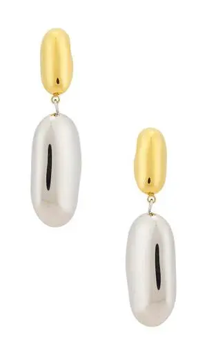 8 Other Reasons Droplet Stud Drop Earrings - Two Tone