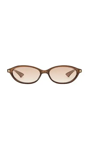 Le Specs Duskfall Sunglasses Pearl Chocolate & Warm Smoke Grad