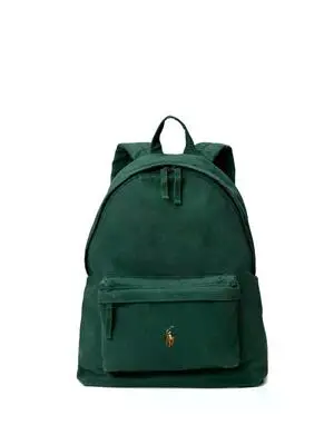 Polo Ralph Lauren Canvas Backpack With Embroidered Logo - Green