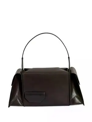 MERRYL TIELMAN Barbara Leather Shoulder Bag - Brown