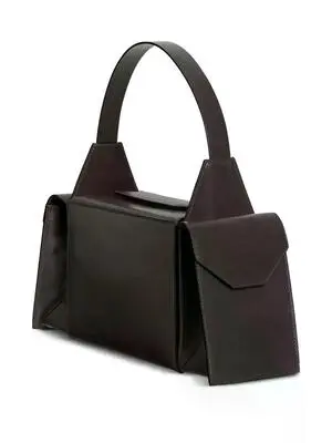 MERRYL TIELMAN Barbara Leather Shoulder Bag - Brown