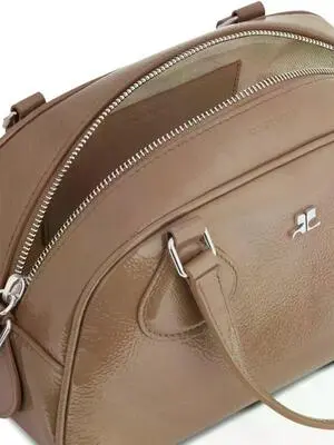 COURREGES Friday Leather Shoulder Bag - Neutrals