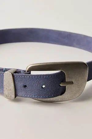 Free People Dover Suede Belt - Cornflower
