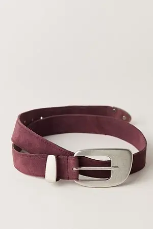 Free People Dover Suede Belt - Fig