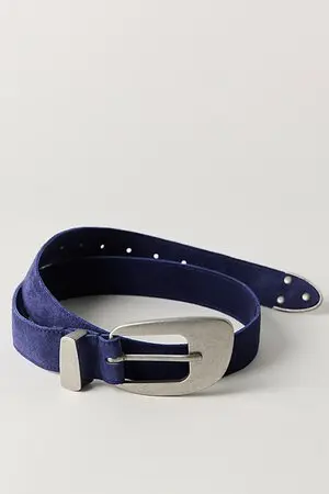 Free People Dover Suede Belt Indigo