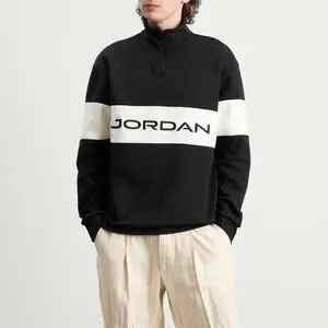 JORDAN Golf Half Zip Top - Black/dark Shadow