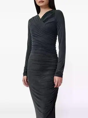 ALLSAINTS Cross-neckline Gathered Dress