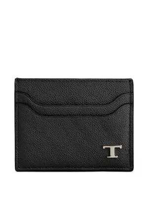 TOD'S Leather Cardholder - Black
