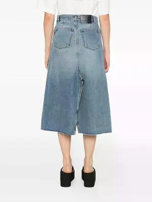 HAIKURE Stacy Denim Midi Skirt