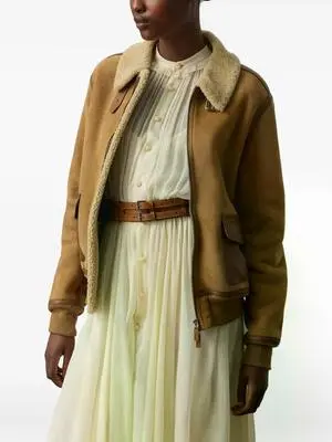 Ralph Lauren Shearling-collared Bomber Jacket