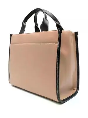 Dkny Logo-embroidered Tote Bag - Neutrals