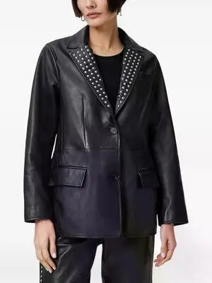 ALLSAINTS Studded Leather Blazer