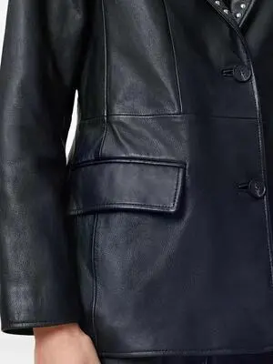 ALLSAINTS Studded Leather Blazer