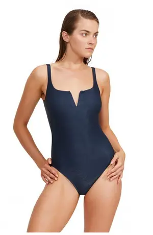LUMA GOTTEX Luma Gottex V-Wire One Piece Midnight Blue