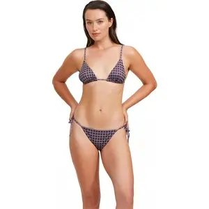 LUMA GOTTEX Retro Touch Triangle Bikini Top - Multi Plum