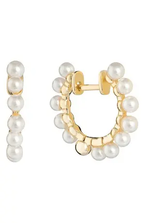 Freshwater Pearl Hoop Earrings