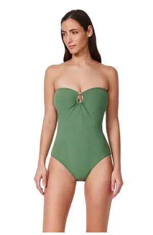 GOTTEX Bandeau One Piece - Dusk-green