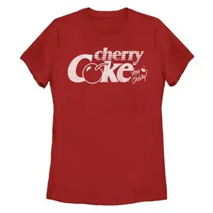 COCA COLA Retro Cherry Coke Logo Graphic T-shirt